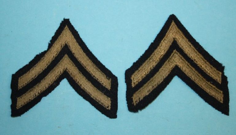 Set of U.S. WW2 corporal stripes (1) – WW2 Militaria, Scale-models ...
