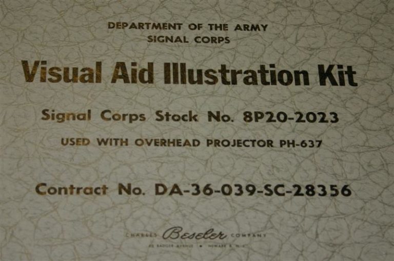 U.S. visual aid illustration kit – WW2 Militaria, Scale-models, Books, etc.