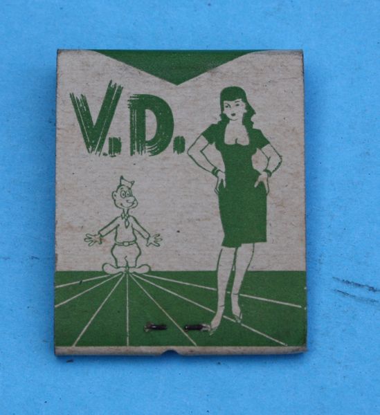 WW2 U.S. VD warning matchbook – WW2 Militaria, Scale-models, Books, etc.