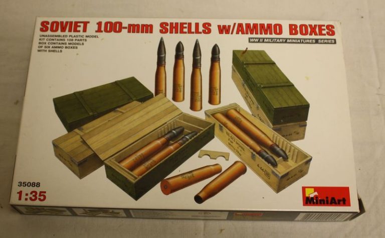 soviet 100mm shells w/ammo boxes – WW2 Militaria, Scale-models, Books, etc.