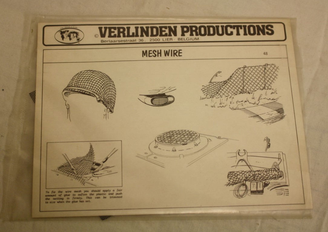 Verlinden Mesh wire – WW2 Militaria, Scale-models, Books, etc.
