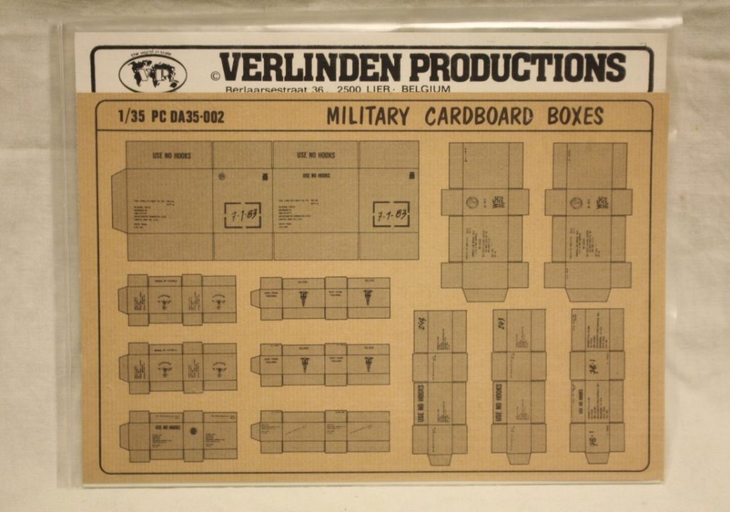Military cardboard boxes – WW2 Militaria, Scale-models, Books, etc.